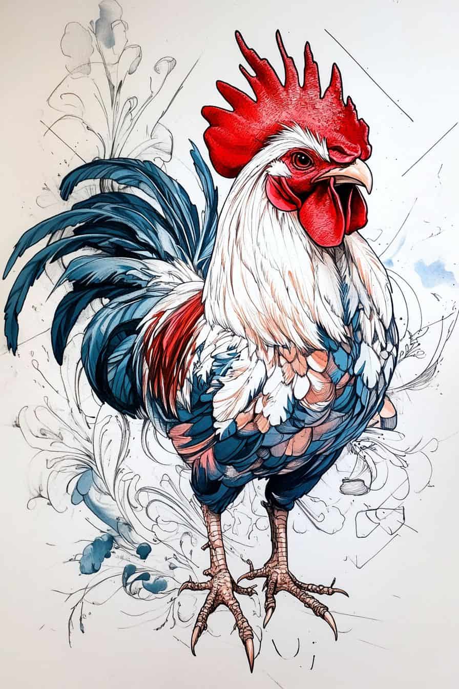 50 Chicken Drawing Ideas to Bring Feathered Fun to Your Sketchbook ...