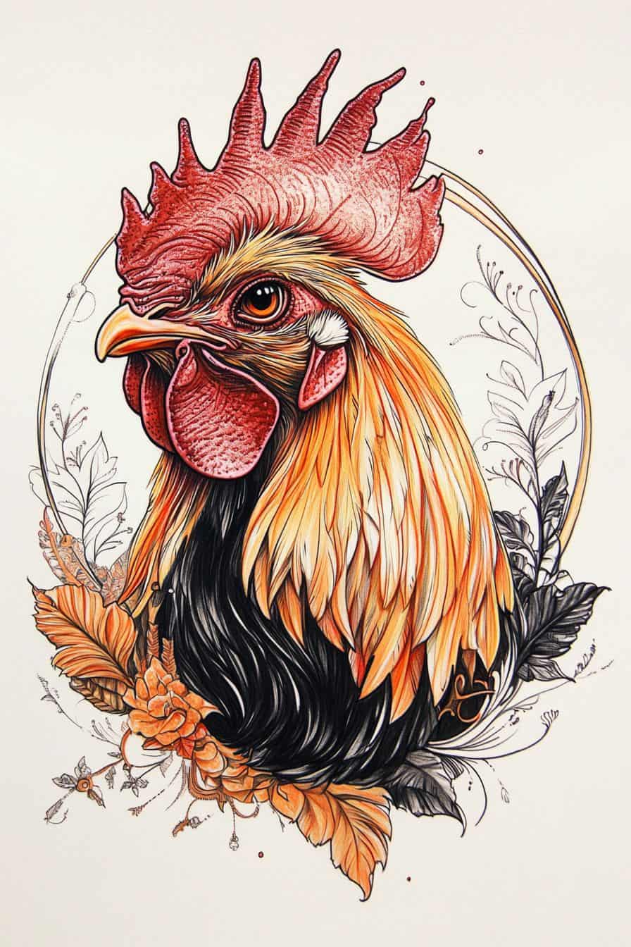 50 Chicken Drawing Ideas to Bring Feathered Fun to Your Sketchbook ...