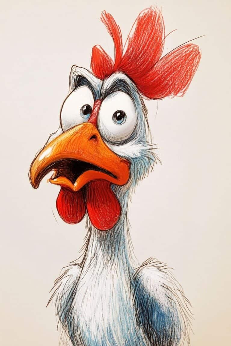 50 Chicken Drawing Ideas to Bring Feathered Fun to Your Sketchbook ...