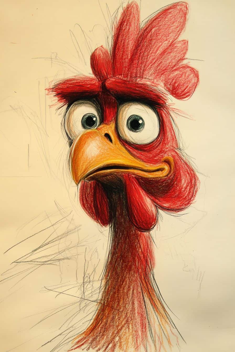 50 Chicken Drawing Ideas to Bring Feathered Fun to Your Sketchbook ...
