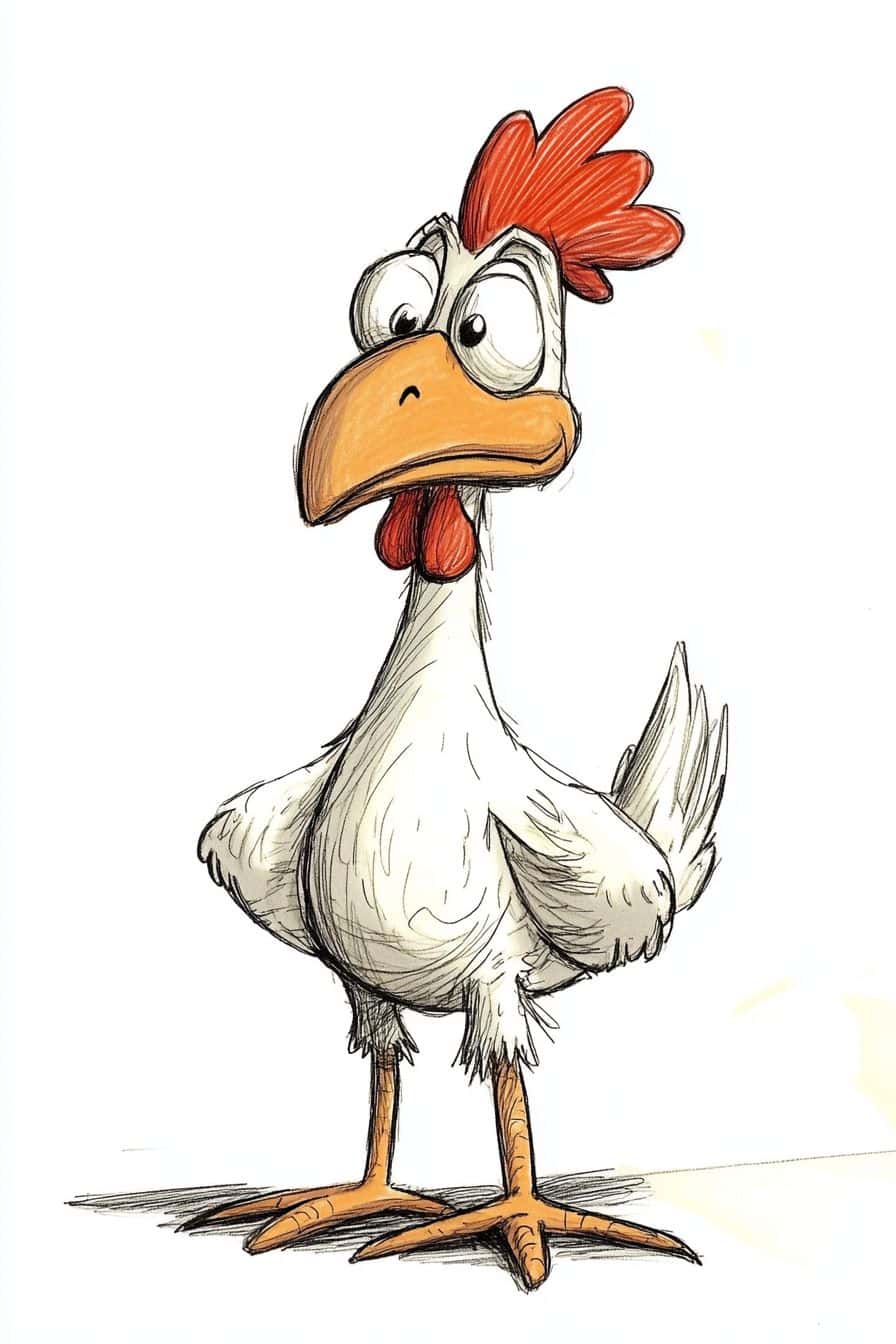 50 Chicken Drawing Ideas to Bring Feathered Fun to Your Sketchbook ...