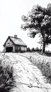 47 Farm Drawing Ideas to Capture Rural Beauty - The Sketch & Doodle Club