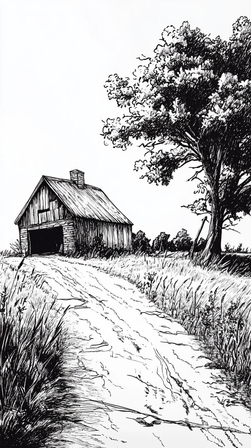 47 Farm Drawing Ideas to Capture Rural Beauty - The Sketch & Doodle Club
