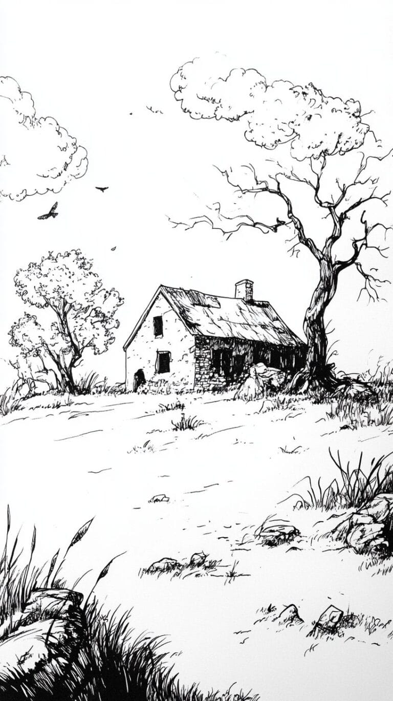 47 Farm Drawing Ideas to Capture Rural Beauty - The Sketch & Doodle Club