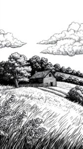 47 Farm Drawing Ideas to Capture Rural Beauty - The Sketch & Doodle Club