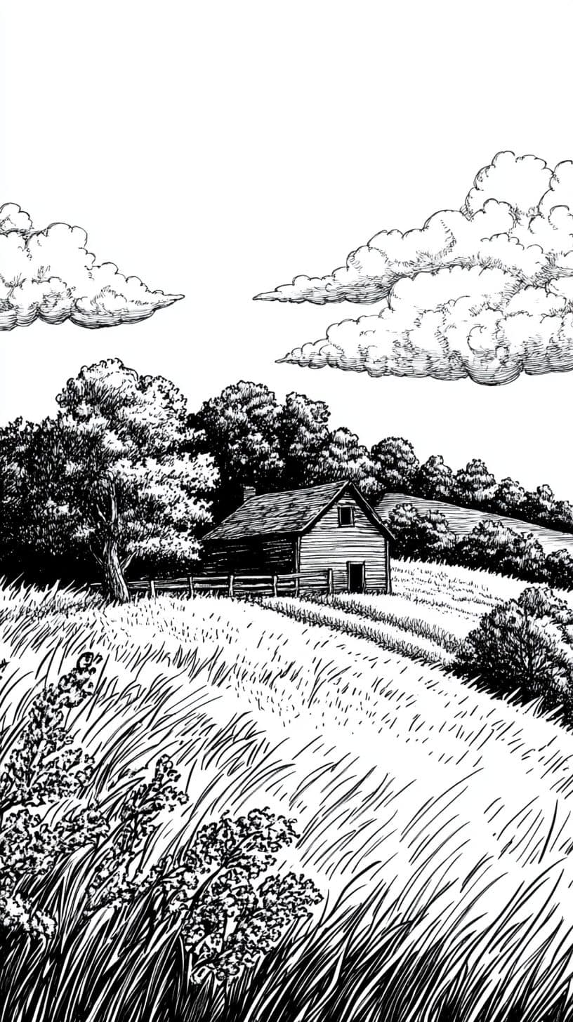 47 Farm Drawing Ideas to Capture Rural Beauty - The Sketch & Doodle Club