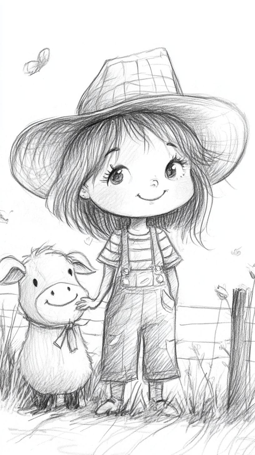 47 Farm Drawing Ideas to Capture Rural Beauty - The Sketch & Doodle Club