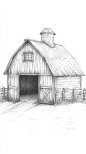47 Farm Drawing Ideas to Capture Rural Beauty - The Sketch & Doodle Club
