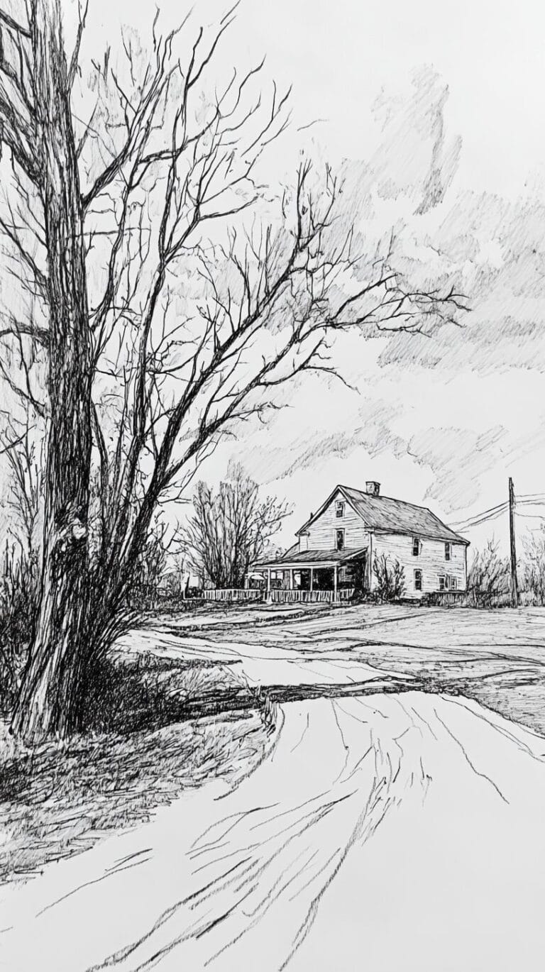 47 Farm Drawing Ideas to Capture Rural Beauty - The Sketch & Doodle Club