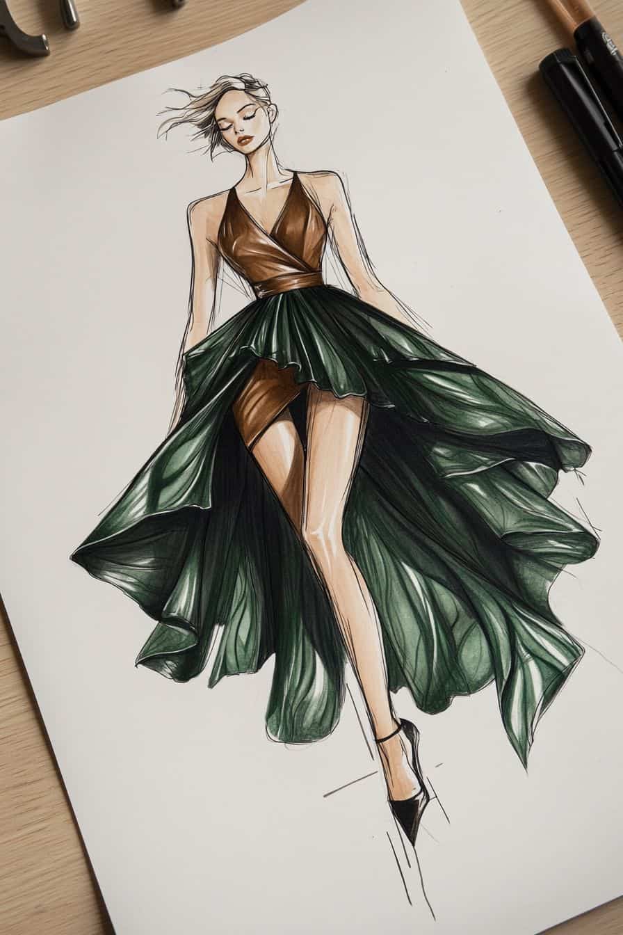 60 Fashion Drawing Ideas to Ignite Your Design Dreams - The Sketch ...