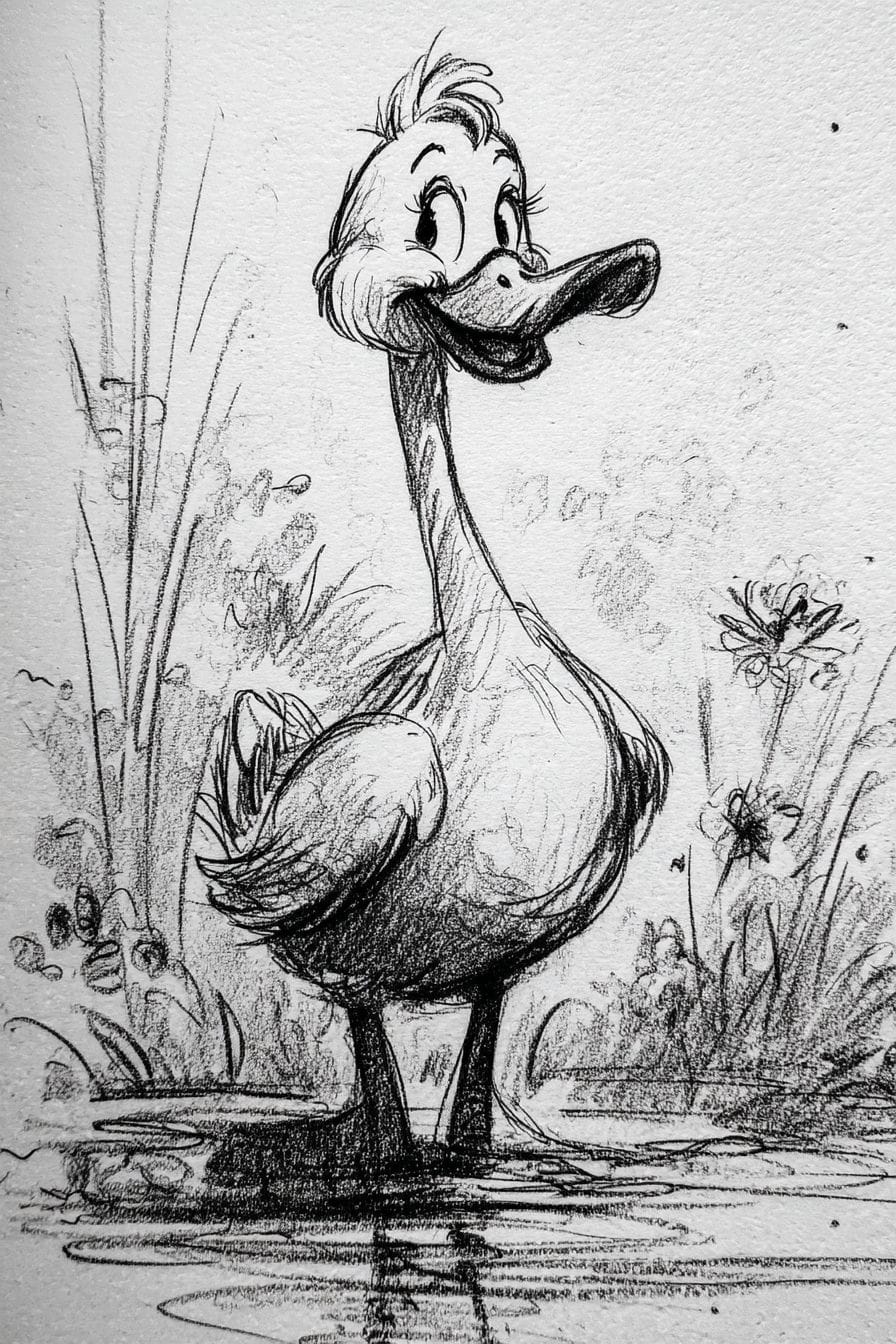 40 Swan Drawing Ideas to Capture Grace and Elegance - The Sketch ...