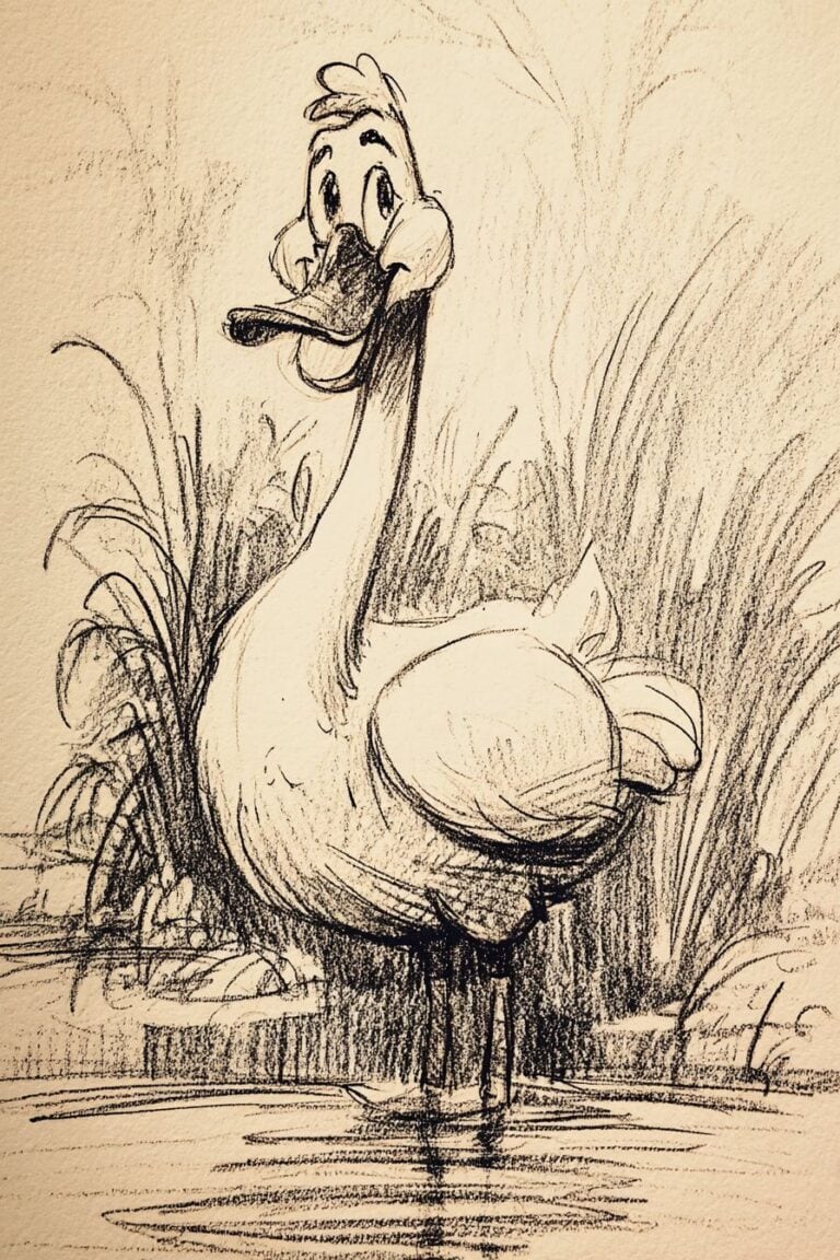 40 Swan Drawing Ideas to Capture Grace and Elegance - The Sketch ...