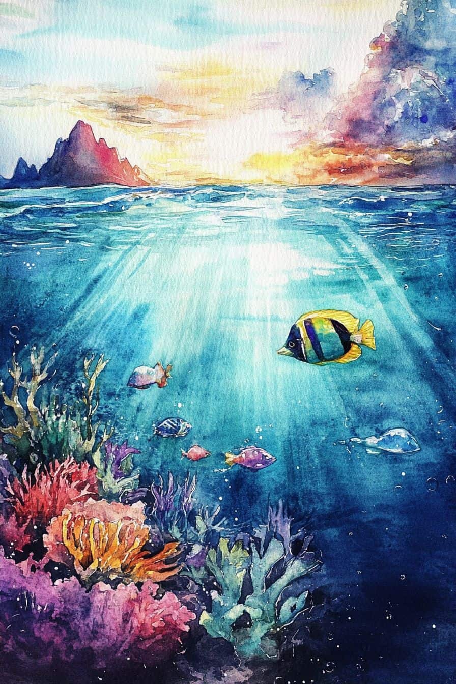 70 Ocean Watercolor Paintings to Bring the Sea to Life - The Sketch ...