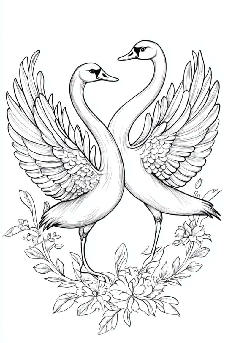 40 Swan Drawing Ideas to Capture Grace and Elegance - The Sketch ...
