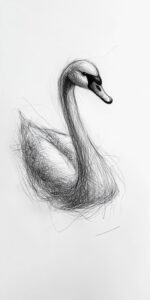40 Swan Drawing Ideas to Capture Grace and Elegance - The Sketch ...