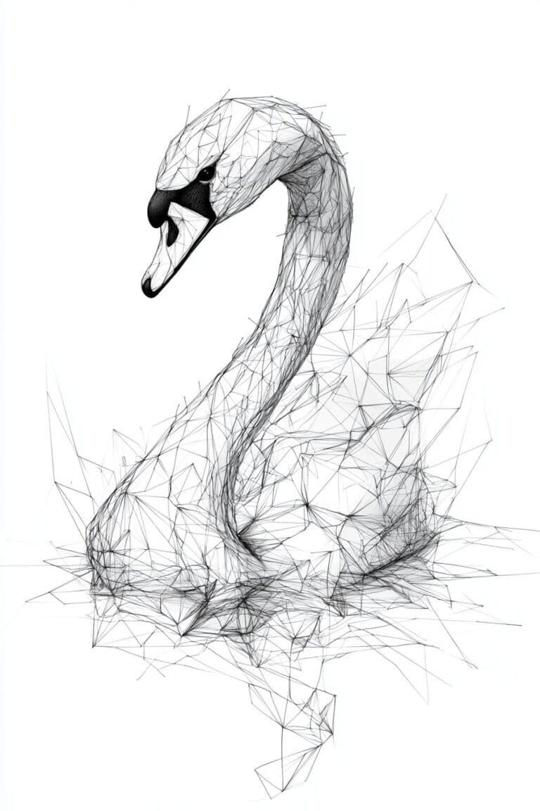 40 Swan Drawing Ideas to Capture Grace and Elegance - The Sketch ...