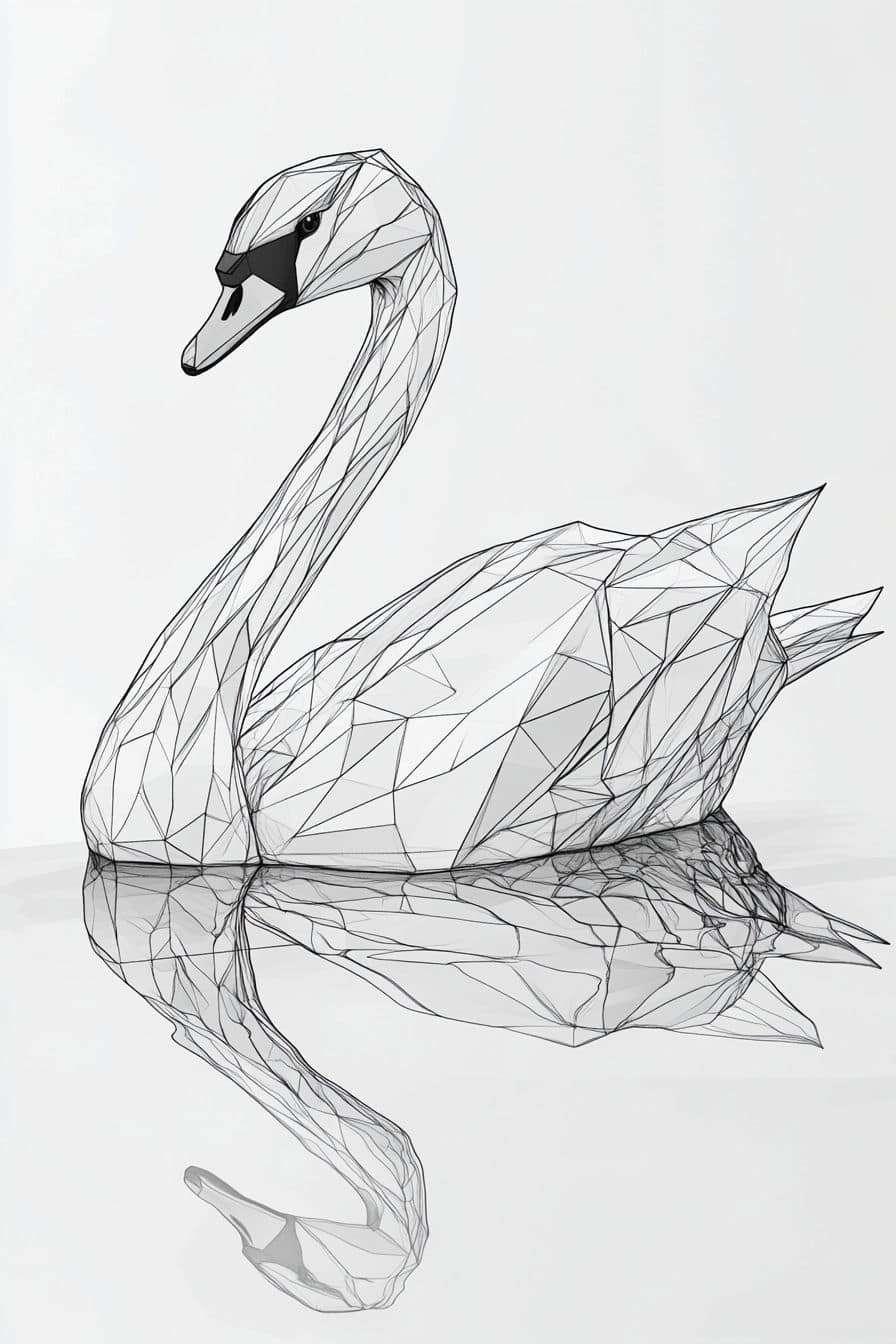 40 Swan Drawing Ideas to Capture Grace and Elegance - The Sketch ...