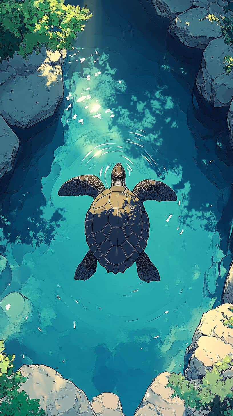 Turtle Time: 80 Turtle Wallpapers For Your Phone - The Sketch & Doodle Club