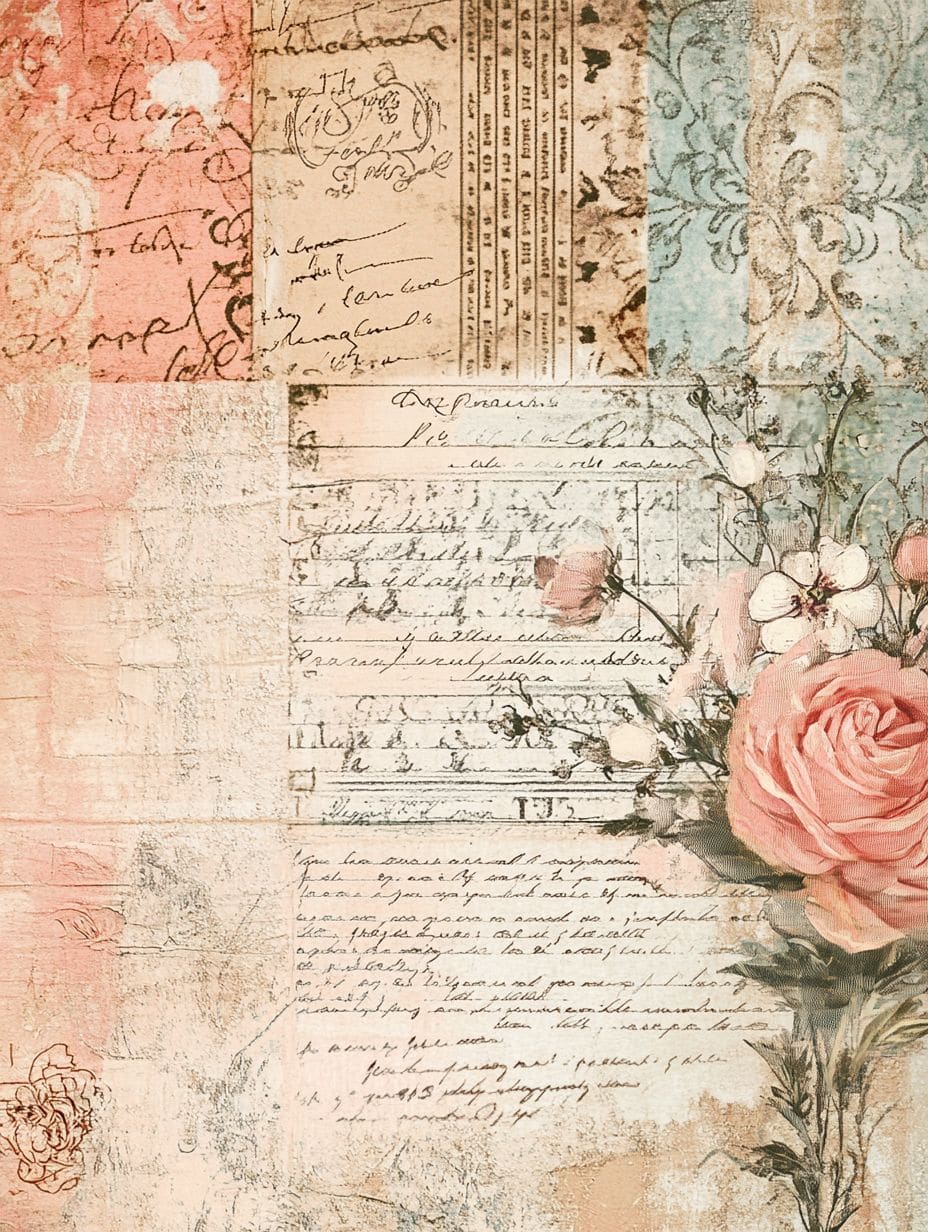 75 Charming Vintage Floral Digital Papers {Free} - The Sketch & Doodle Club