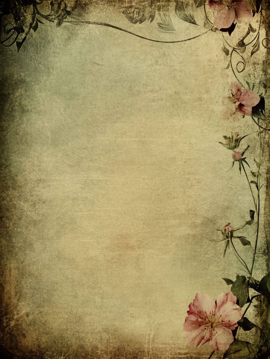 75 Charming Vintage Floral Digital Papers {Free} - The Sketch & Doodle Club