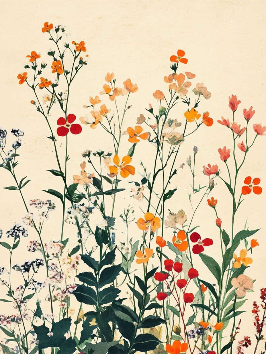 75 Charming Vintage Floral Digital Papers {Free} - The Sketch & Doodle Club
