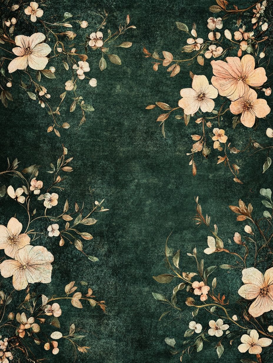 75 Charming Vintage Floral Digital Papers {Free} - The Sketch & Doodle Club