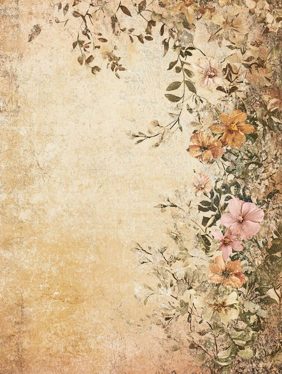 75 Charming Vintage Floral Digital Papers {Free} - The Sketch & Doodle Club