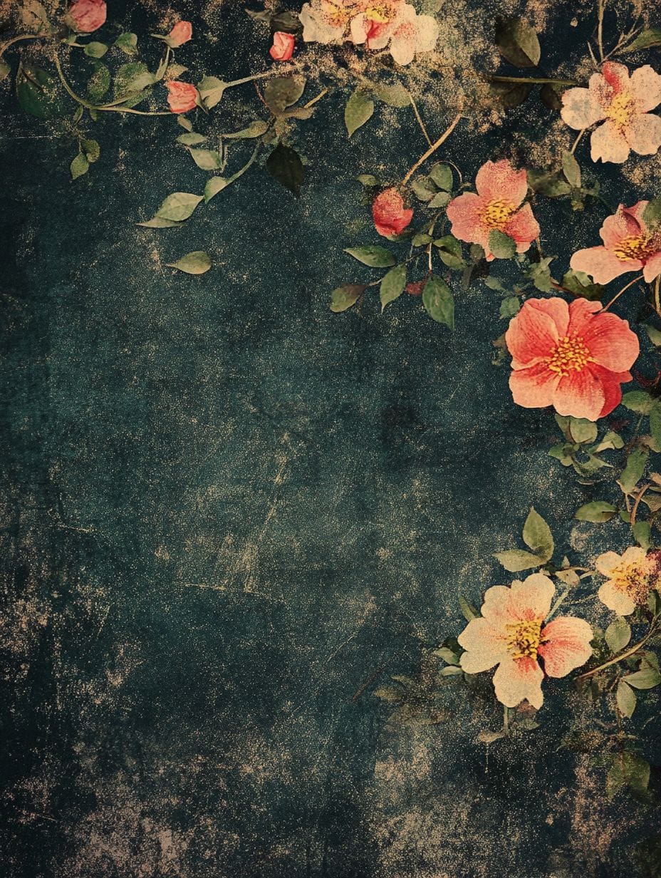 75 Charming Vintage Floral Digital Papers {Free} - The Sketch & Doodle Club