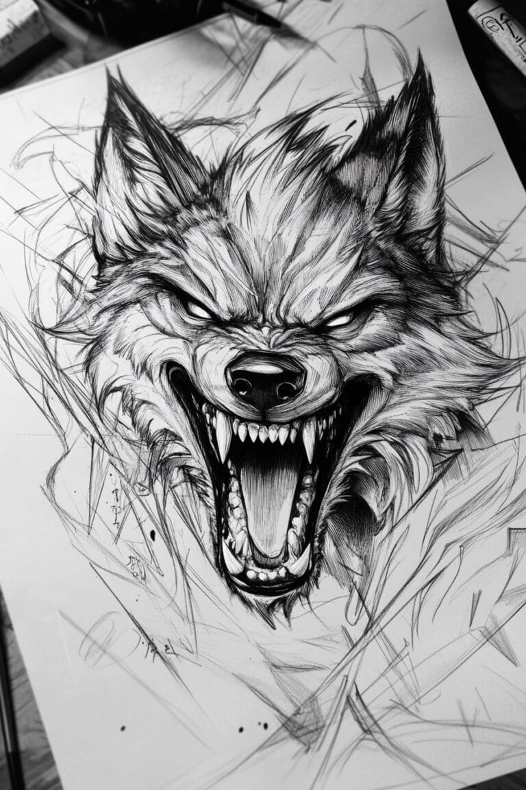 50+ Wolf Drawing Ideas to Unleash Your Artistic Wild Side - The Sketch ...