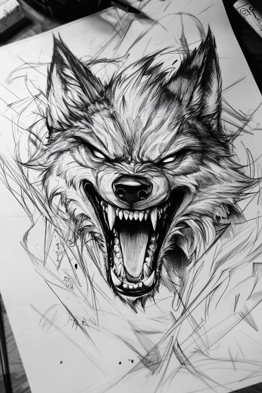 50+ Wolf Drawing Ideas to Unleash Your Artistic Wild Side - The Sketch ...
