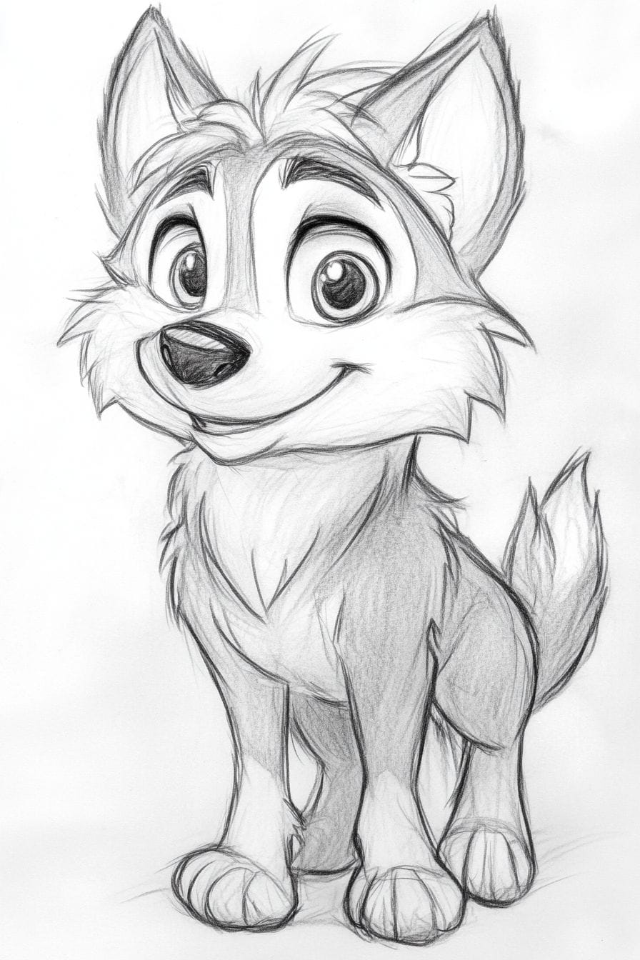 50+ Wolf Drawing Ideas to Unleash Your Artistic Wild Side - The Sketch ...