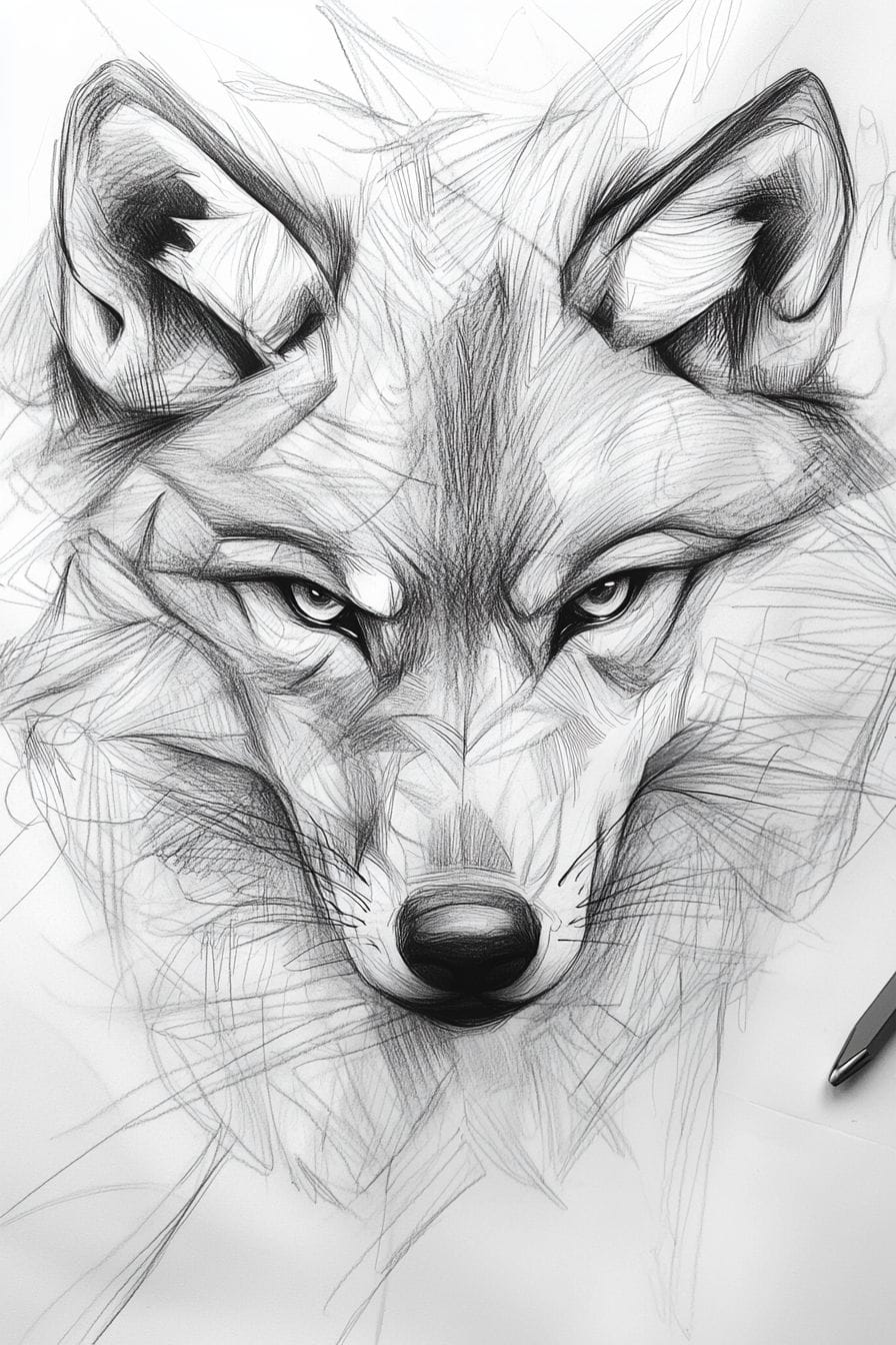 50+ Wolf Drawing Ideas to Unleash Your Artistic Wild Side - The Sketch ...