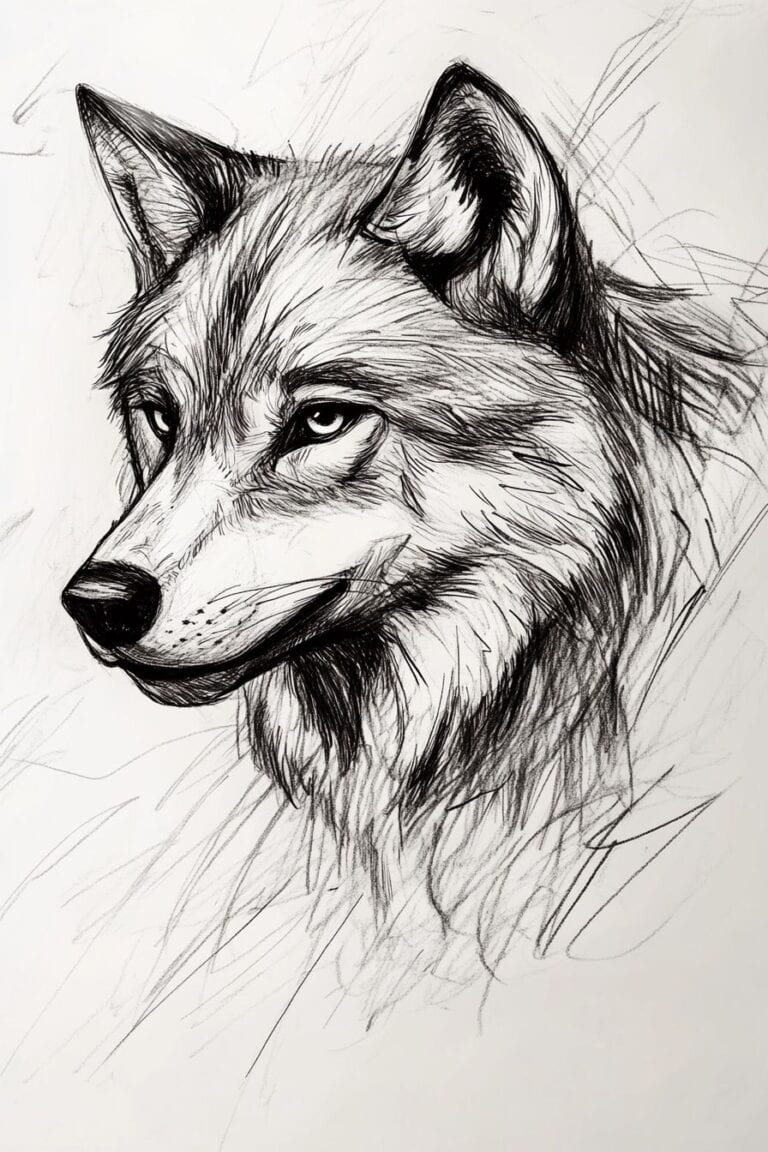 50+ Wolf Drawing Ideas to Unleash Your Artistic Wild Side - The Sketch ...