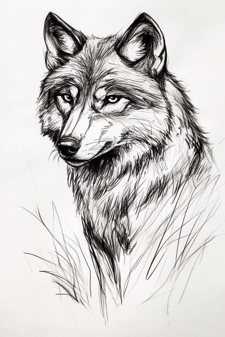 50+ Wolf Drawing Ideas to Unleash Your Artistic Wild Side - The Sketch ...
