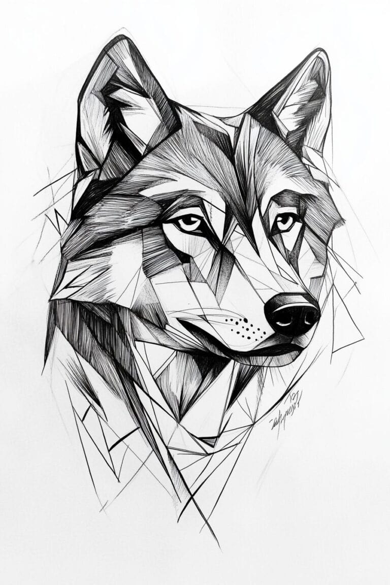 50+ Wolf Drawing Ideas to Unleash Your Artistic Wild Side - The Sketch ...