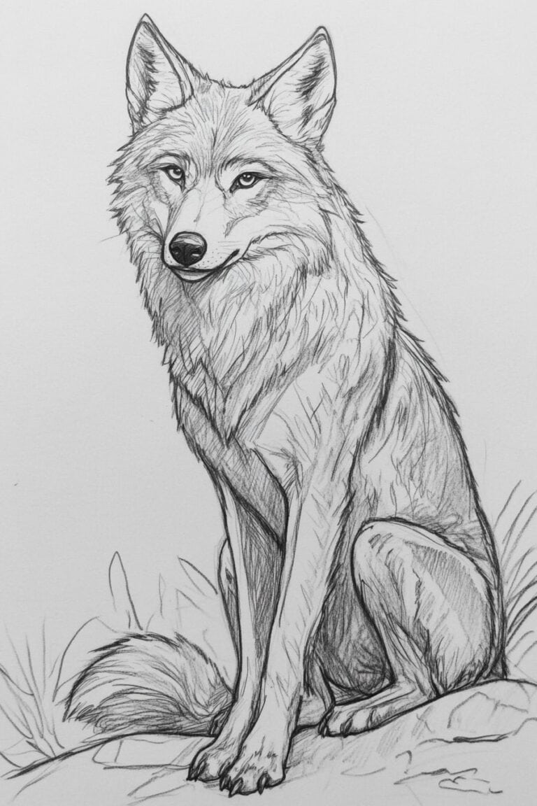 50+ Wolf Drawing Ideas to Unleash Your Artistic Wild Side - The Sketch ...