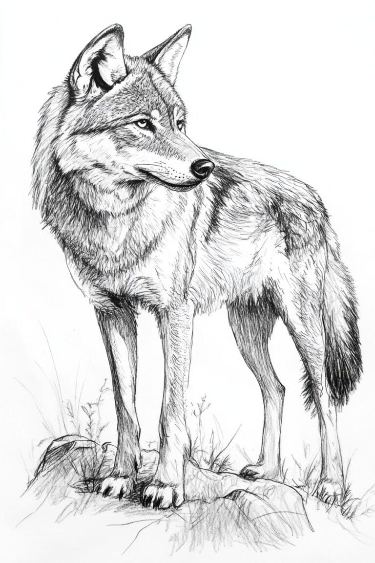 50+ Wolf Drawing Ideas to Unleash Your Artistic Wild Side - The Sketch ...