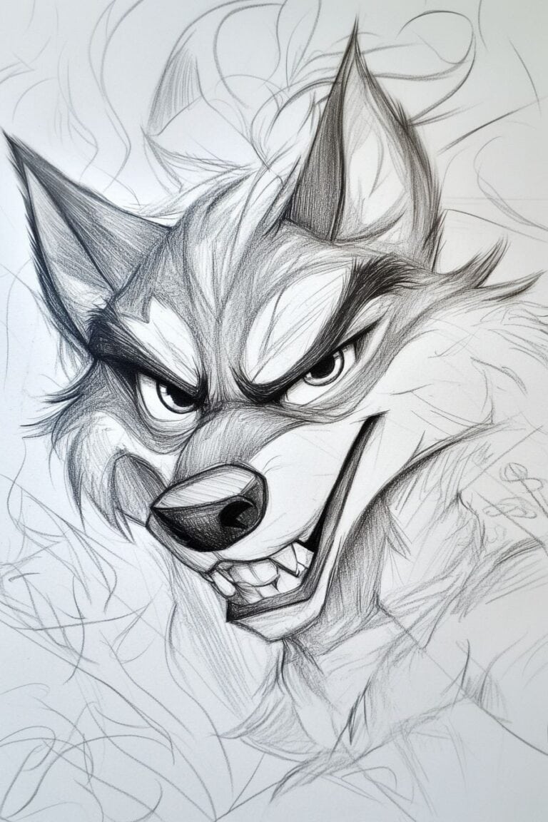 50+ Wolf Drawing Ideas to Unleash Your Artistic Wild Side - The Sketch ...