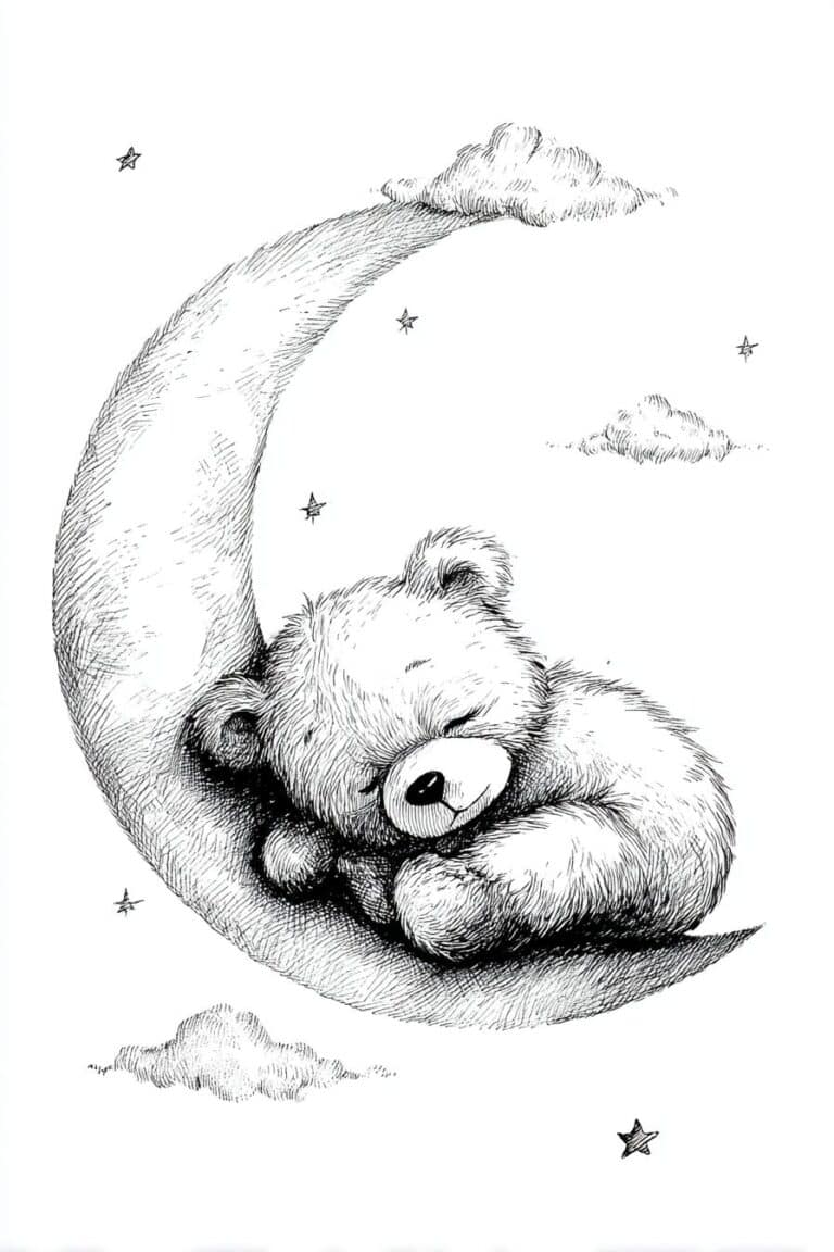 30 Adorable Teddy Bear Drawings to Melt Your Heart - The Sketch ...