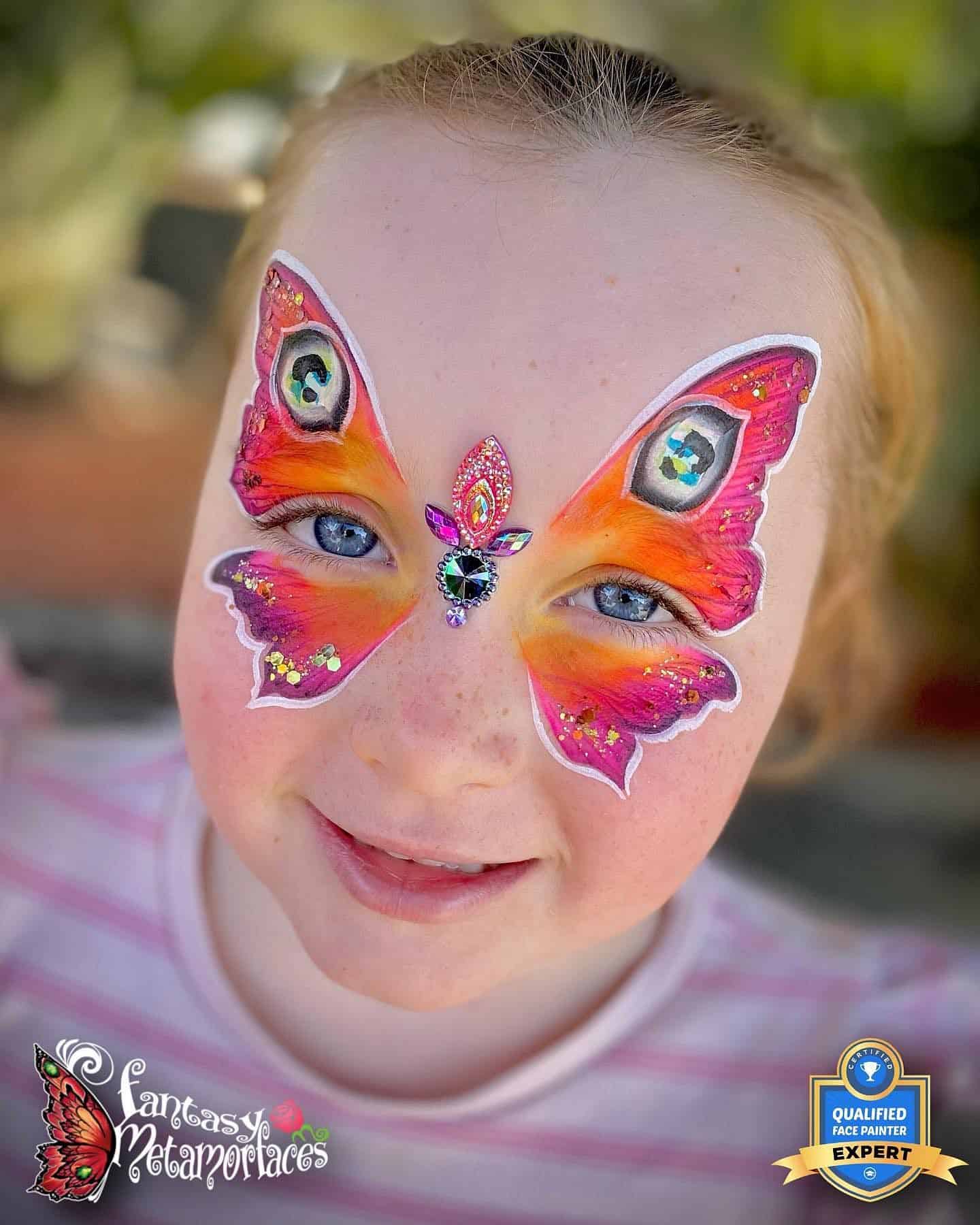 35 Magical Butterfly Face Paint Ideas for All Ages - The Sketch ...