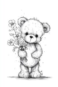 30 Adorable Teddy Bear Drawings to Melt Your Heart - The Sketch ...