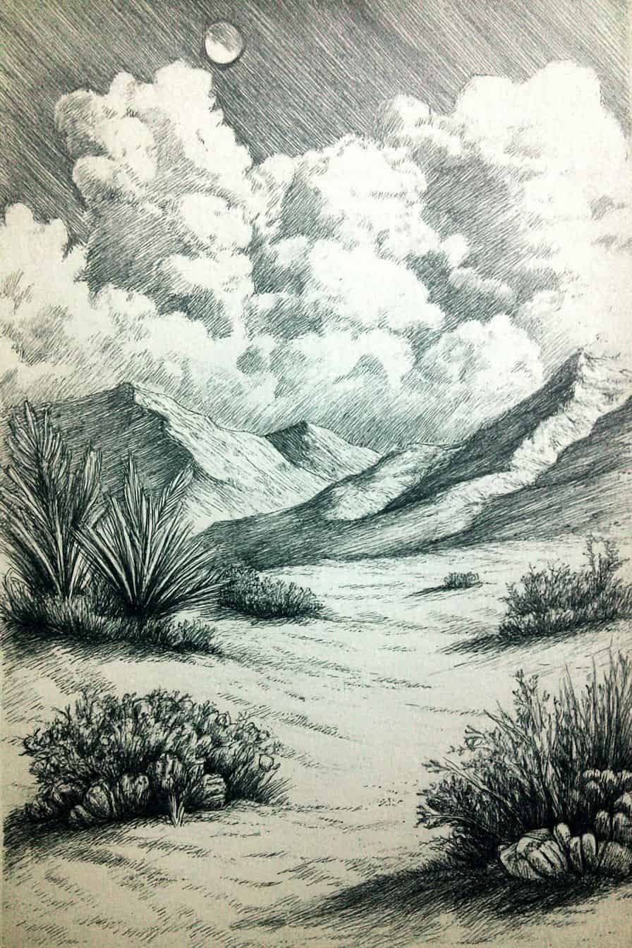 75+ Landscape Drawing Ideas to Ignite Your Inner Artist - The Sketch ...