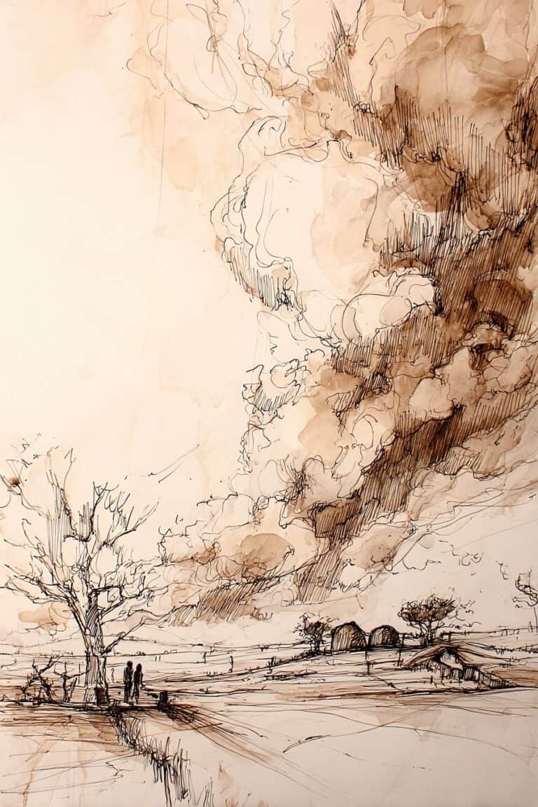 75+ Landscape Drawing Ideas to Ignite Your Inner Artist - The Sketch ...