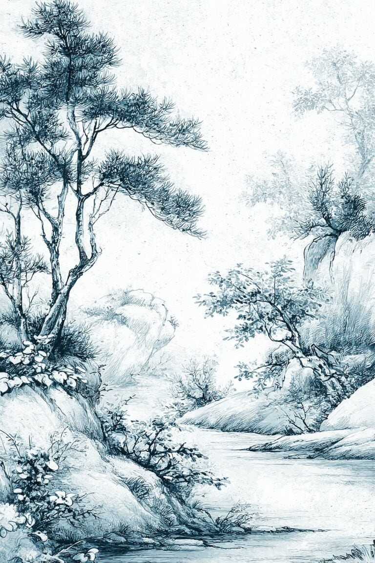 75+ Landscape Drawing Ideas to Ignite Your Inner Artist - The Sketch ...