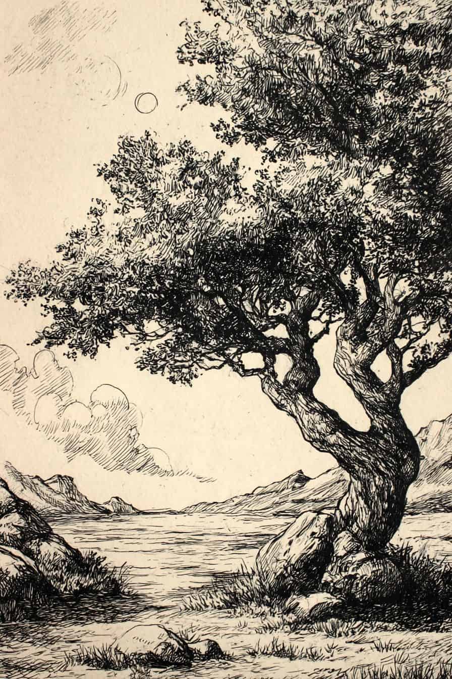 75+ Landscape Drawing Ideas to Ignite Your Inner Artist - The Sketch ...