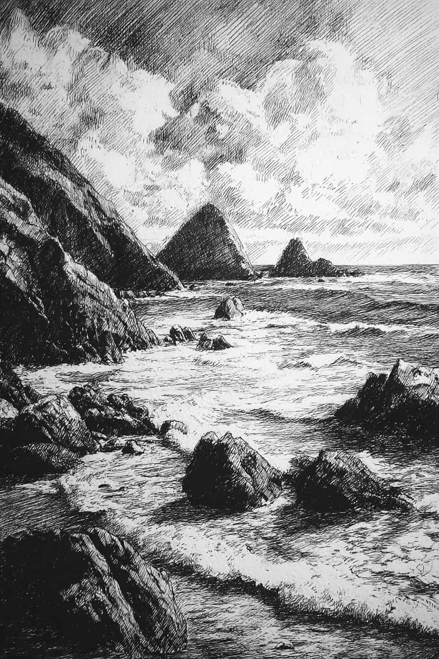 75+ Landscape Drawing Ideas to Ignite Your Inner Artist - The Sketch ...