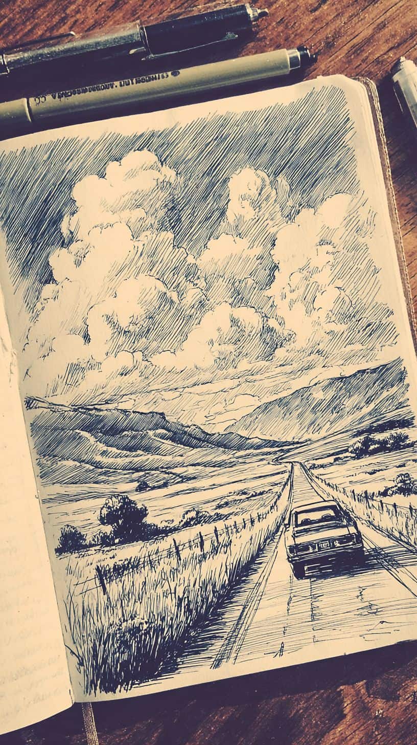 75+ Landscape Drawing Ideas to Ignite Your Inner Artist - The Sketch ...