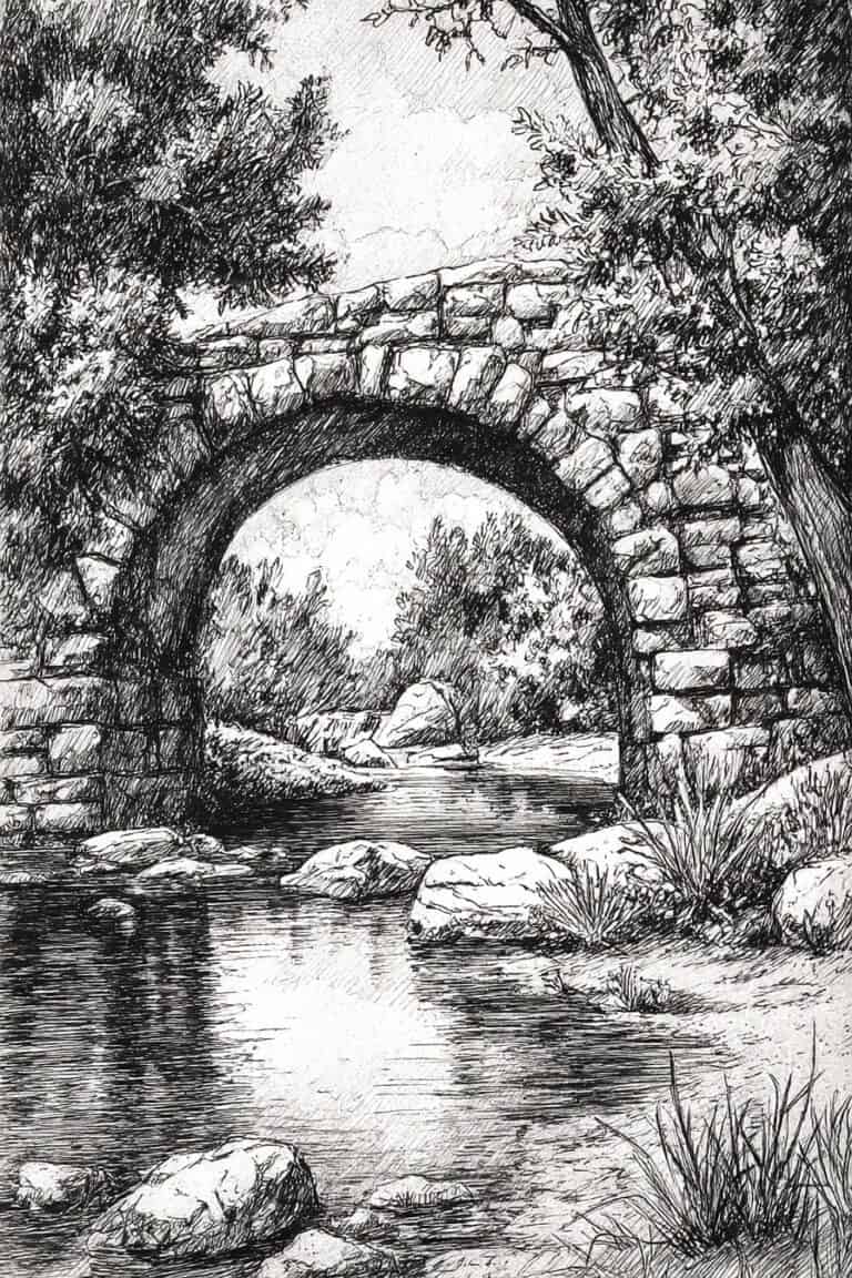 75+ Landscape Drawing Ideas to Ignite Your Inner Artist - The Sketch ...