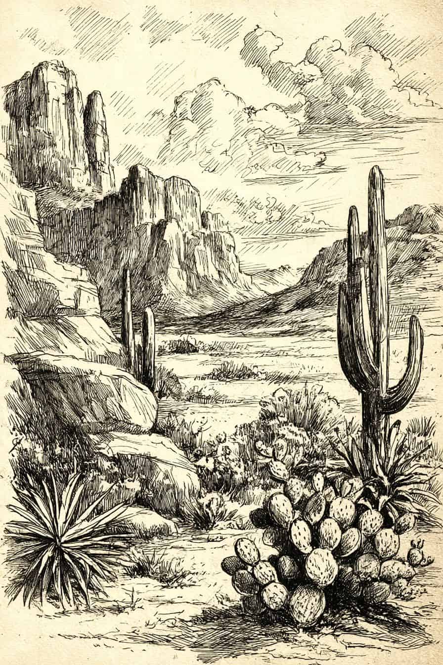 75+ Landscape Drawing Ideas to Ignite Your Inner Artist - The Sketch ...