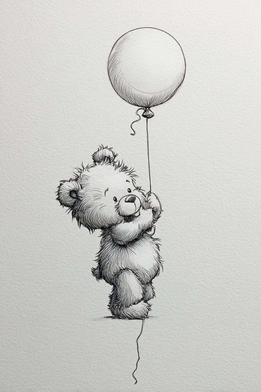 30 Adorable Teddy Bear Drawings to Melt Your Heart - The Sketch ...